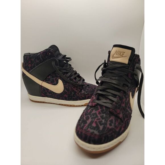 Nike | Shoes | Nike Womens Dunk Sky Hi 5855600 Premium Black Tribal ...